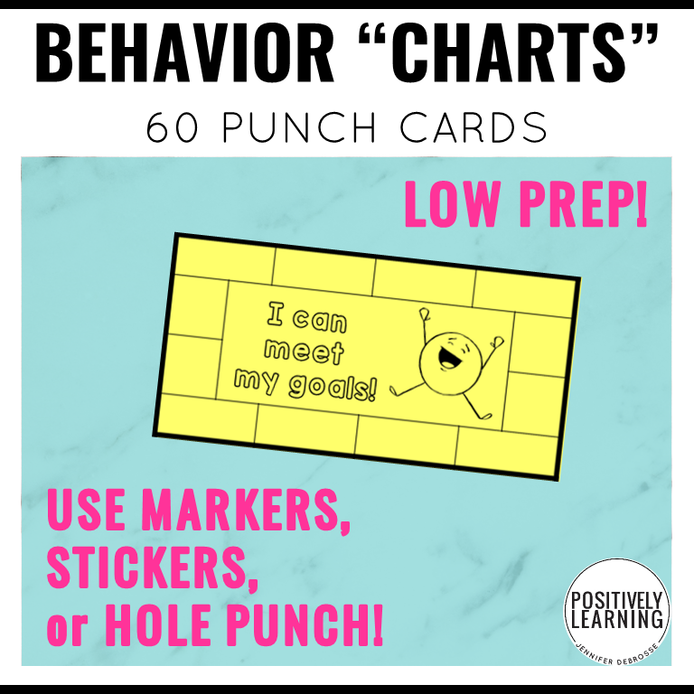 Behavior Punch Cards - Positively Learning