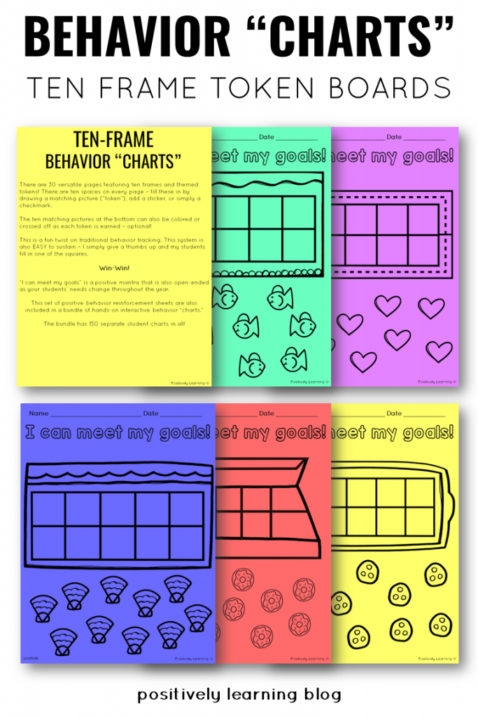 Behavior Charts Ten Frames - Positively Learning
