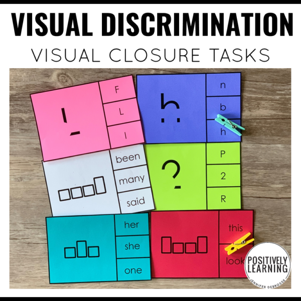 Visual Closure Tasks - Positively Learning