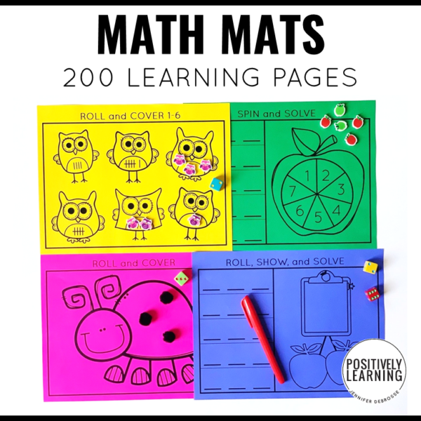 Math Mats for the Year - Positively Learning