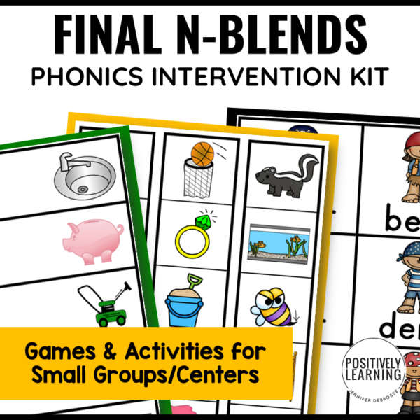 Final Blends nd, ng, nt, nk - Positively Learning