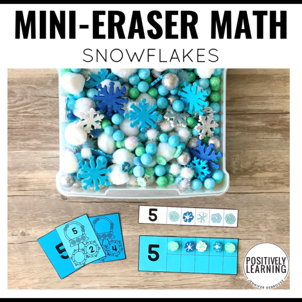 Mini Eraser Math Centers - Positively Learning