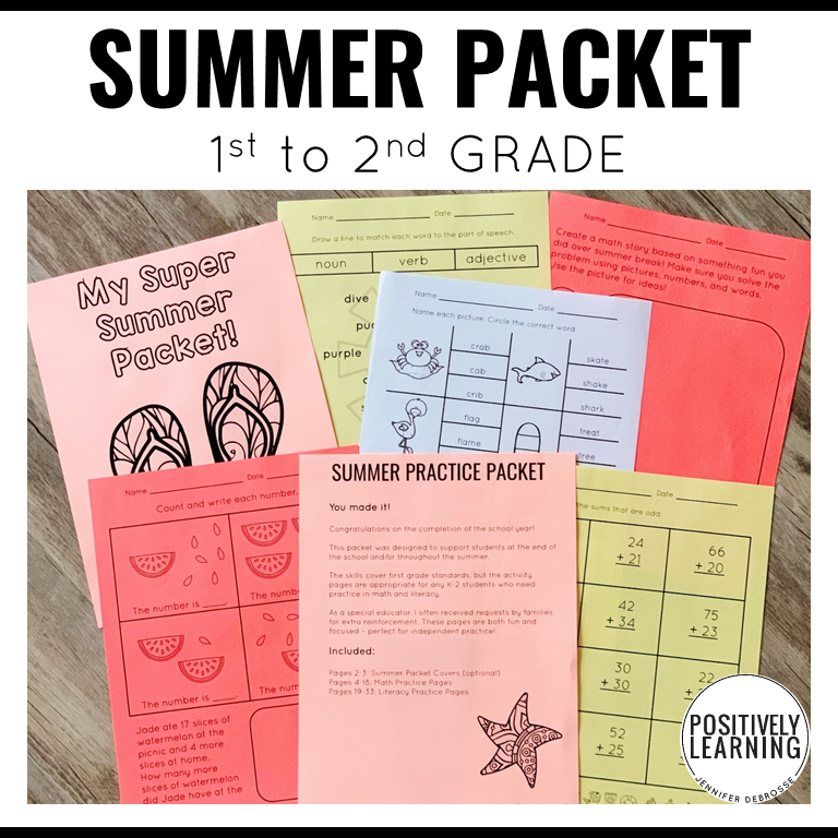 Summer Packet - Positively Learning