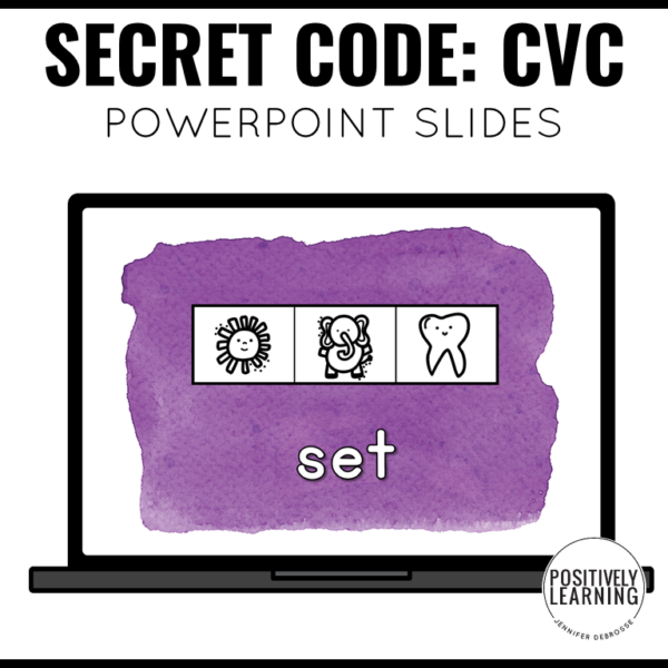 Secret Code CVC Words - Positively Learning
