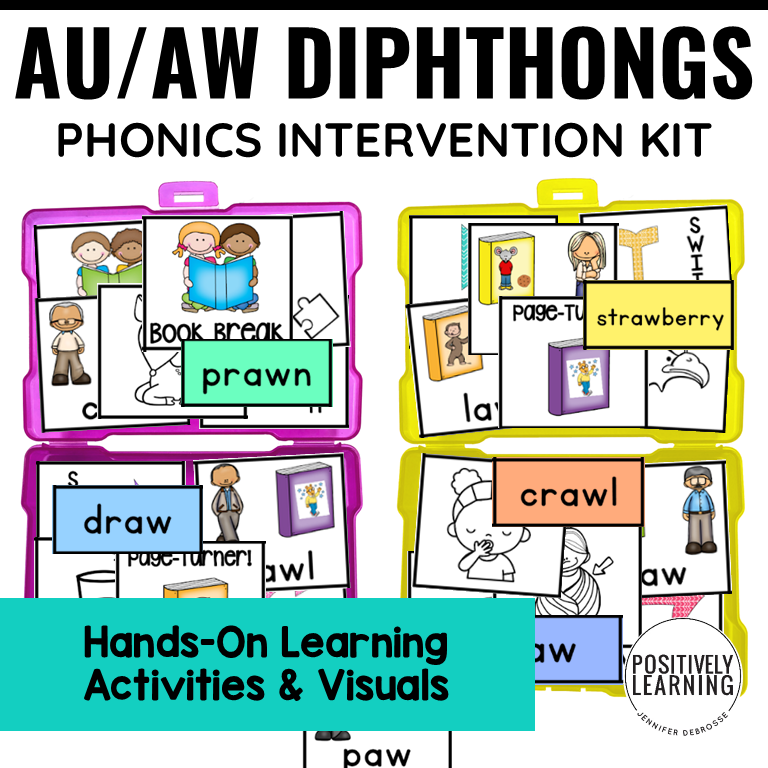AU AW Phonics Practice - Positively Learning