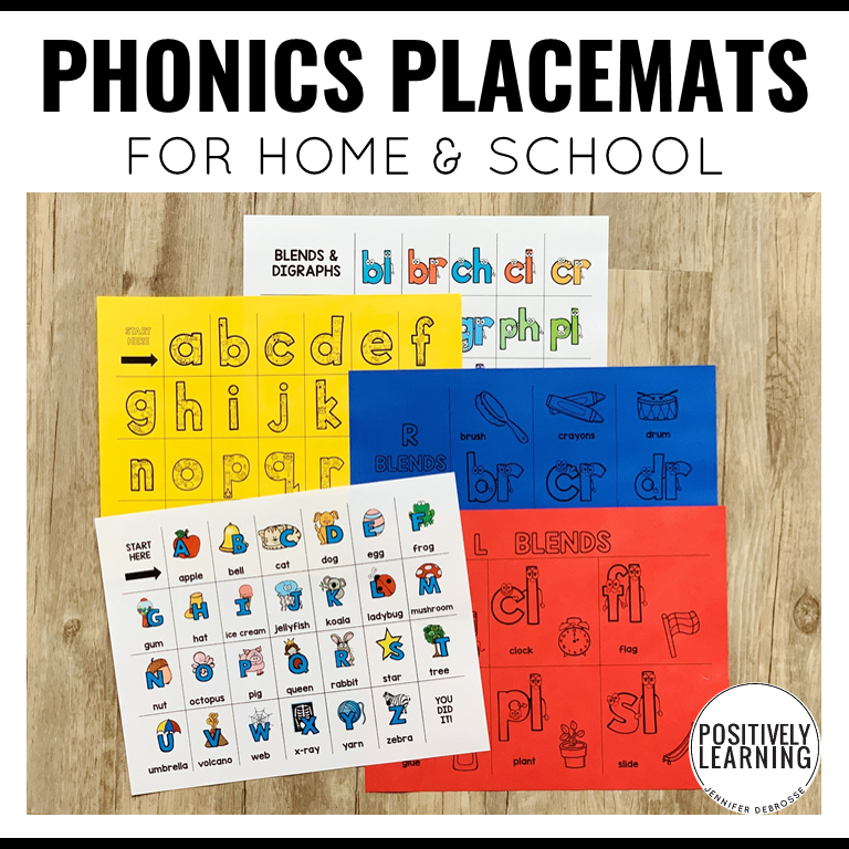 Phonics Placemats - Positively Learning
