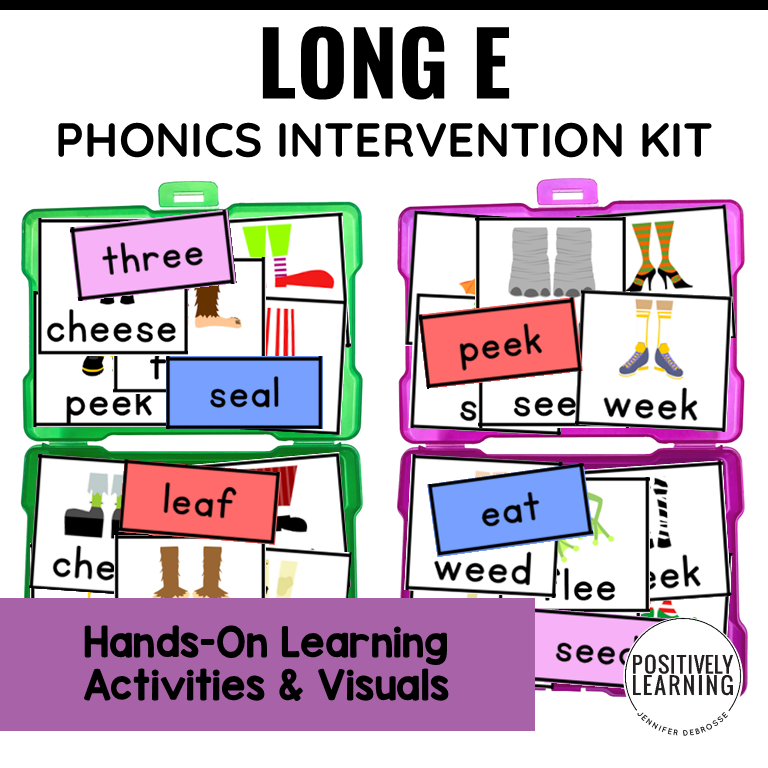 Long E Phonics Activities - Positively Learning