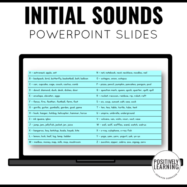Initial Sounds PowerPoint - Positively Learning