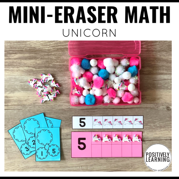 Unicorn Math Task Boxes - Positively Learning