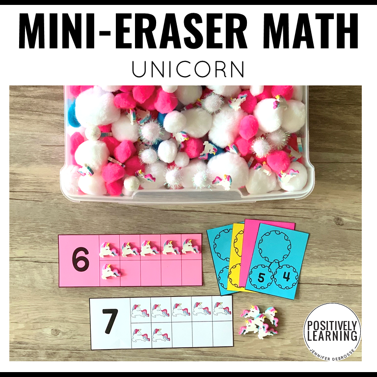 Unicorn Math Task Boxes - Positively Learning