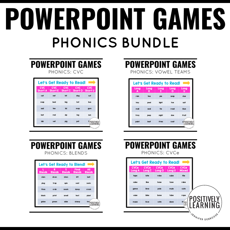 PowerPoint Games for Phonics - Positively Learning