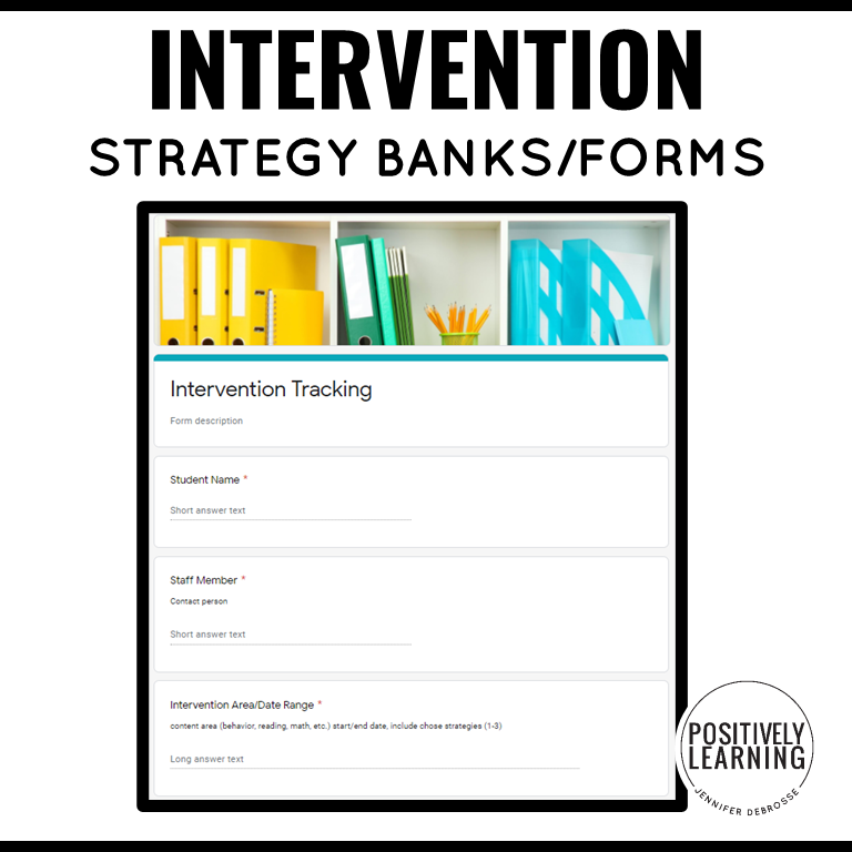 Intervention Strategies Meeting Kit - Positively Learning