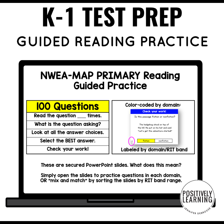 Guided Reading Test Prep Practice - Positively Learning
