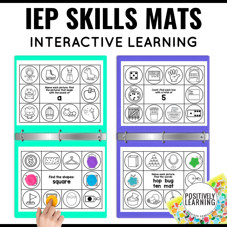 IEP Skills Practice Learning Mats - Positively Learning