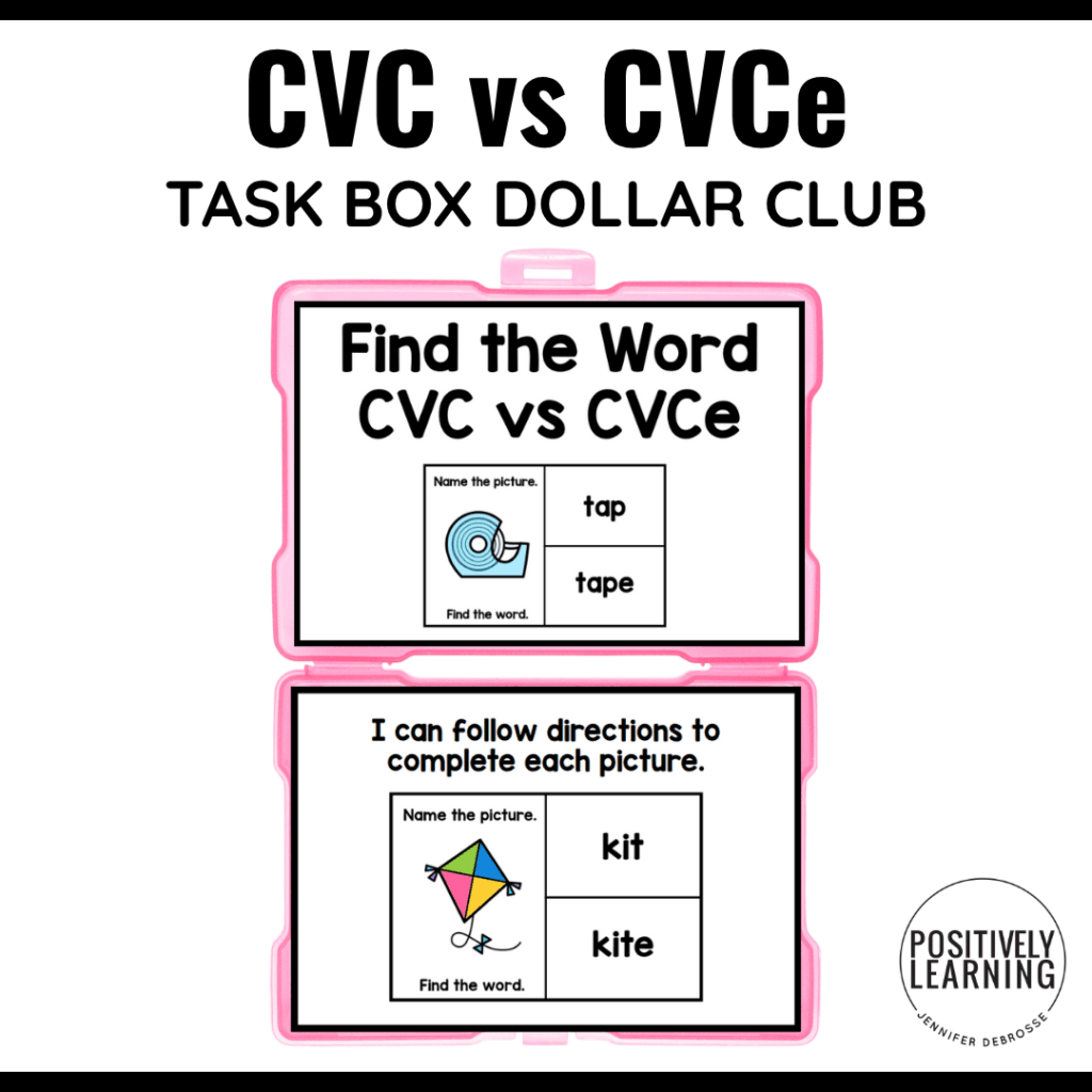 TBDC CVC vs. CVCe Words - Positively Learning