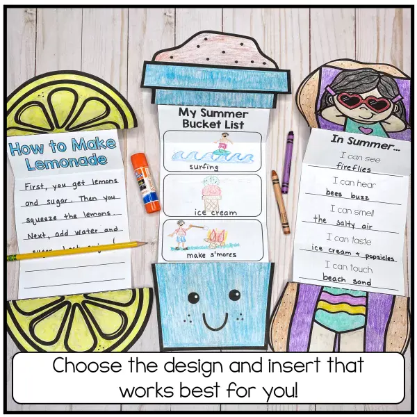 Summer Writing Crafts - Rhody Girl Resources