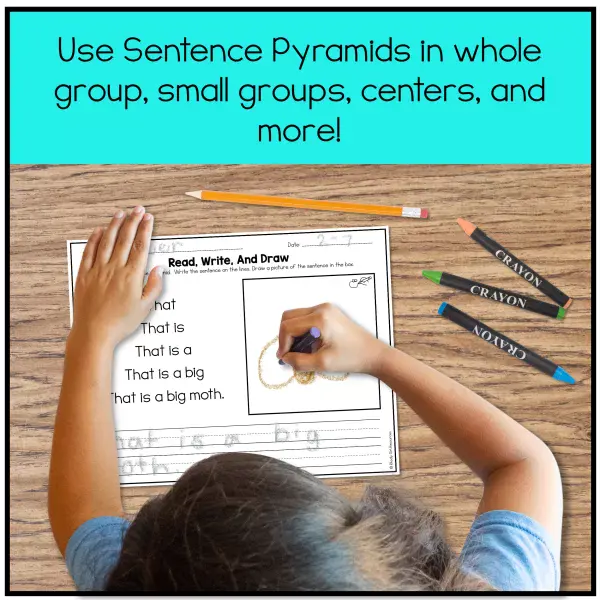 Digraph Decodable Sentence Pyramids - Rhody Girl Resources