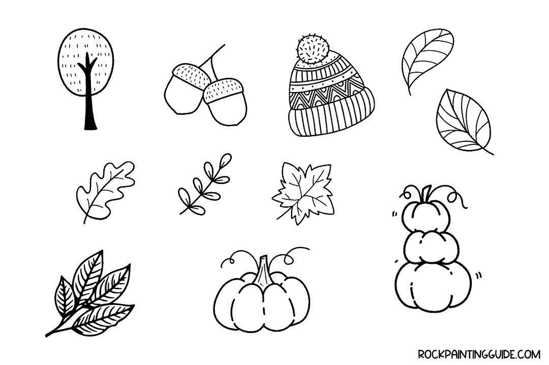 easy autumn drawing for kids