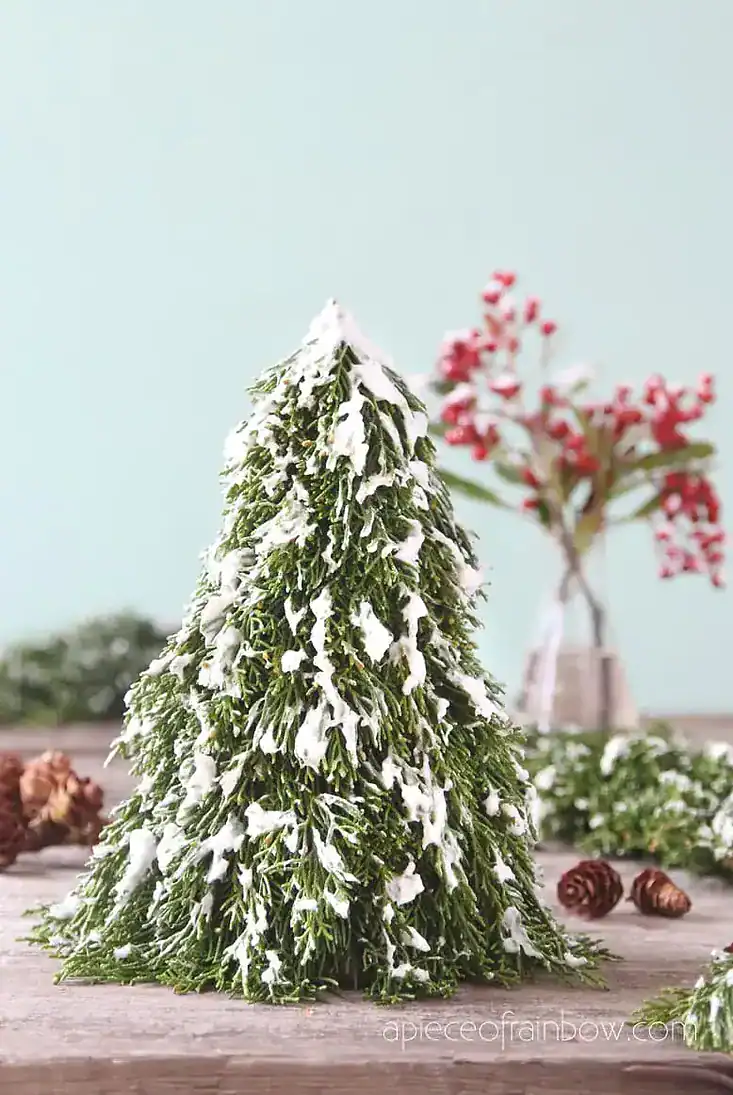 Rustic To Chic: 40 DIY Tabletop Christmas Tree Ideas To Make