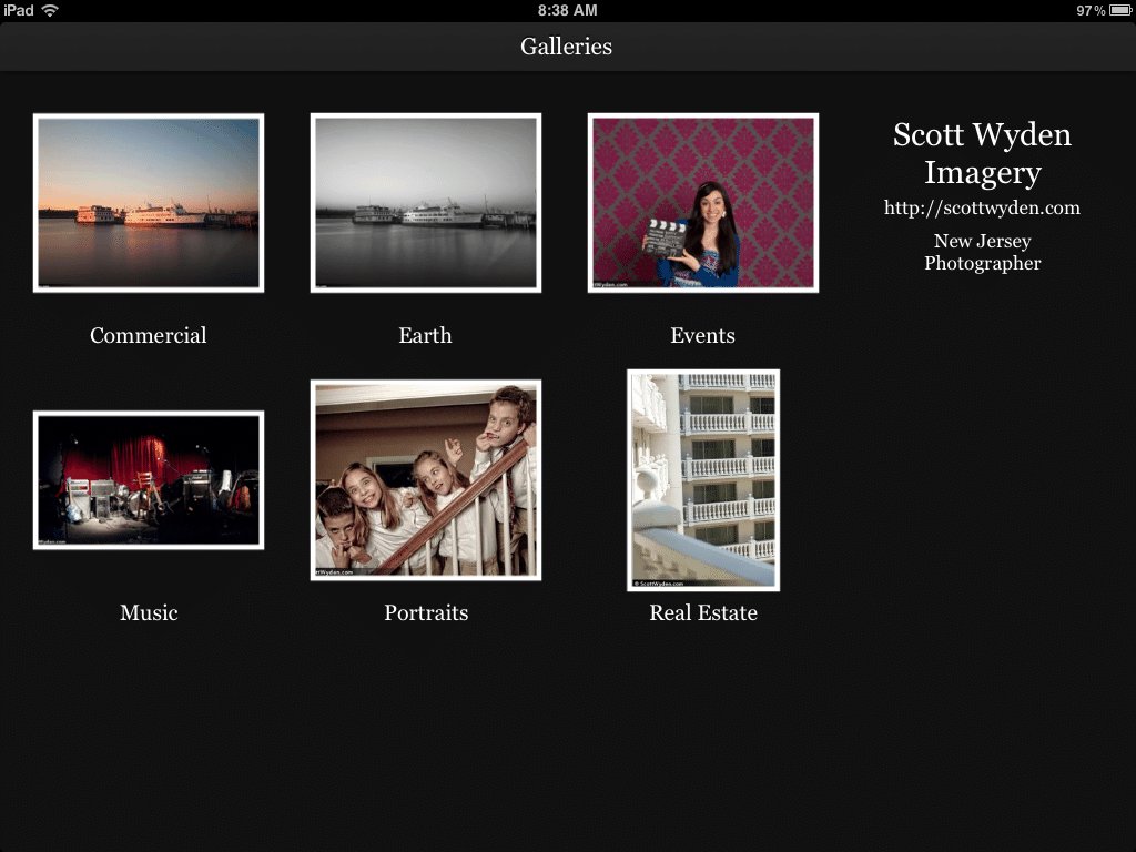 Easy & Beautiful iPad Portfolios With Portfolio Pro | Scott Wyden Imagery