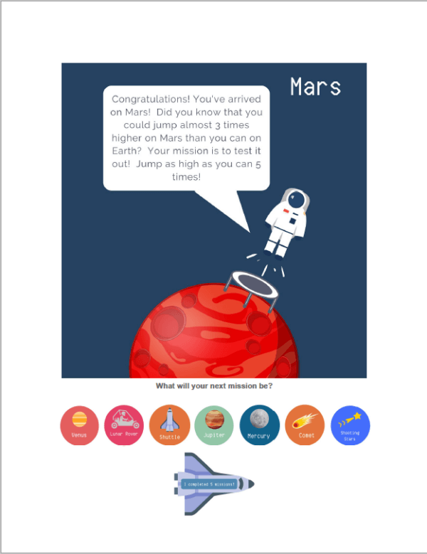 Outer Space Themed Interactive Digital Movement Game – The Inspired ...