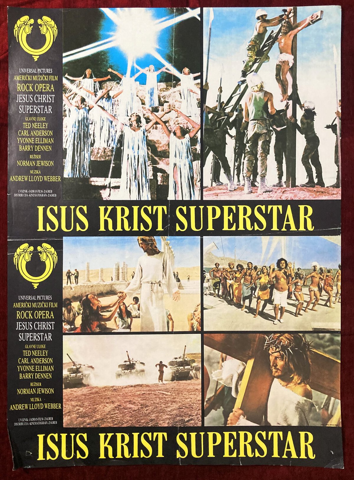 Jesus Christ Superstar Poster Vintage Movie Musical 1973