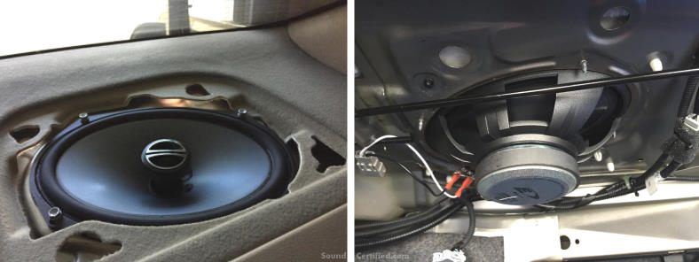 speaker layout car