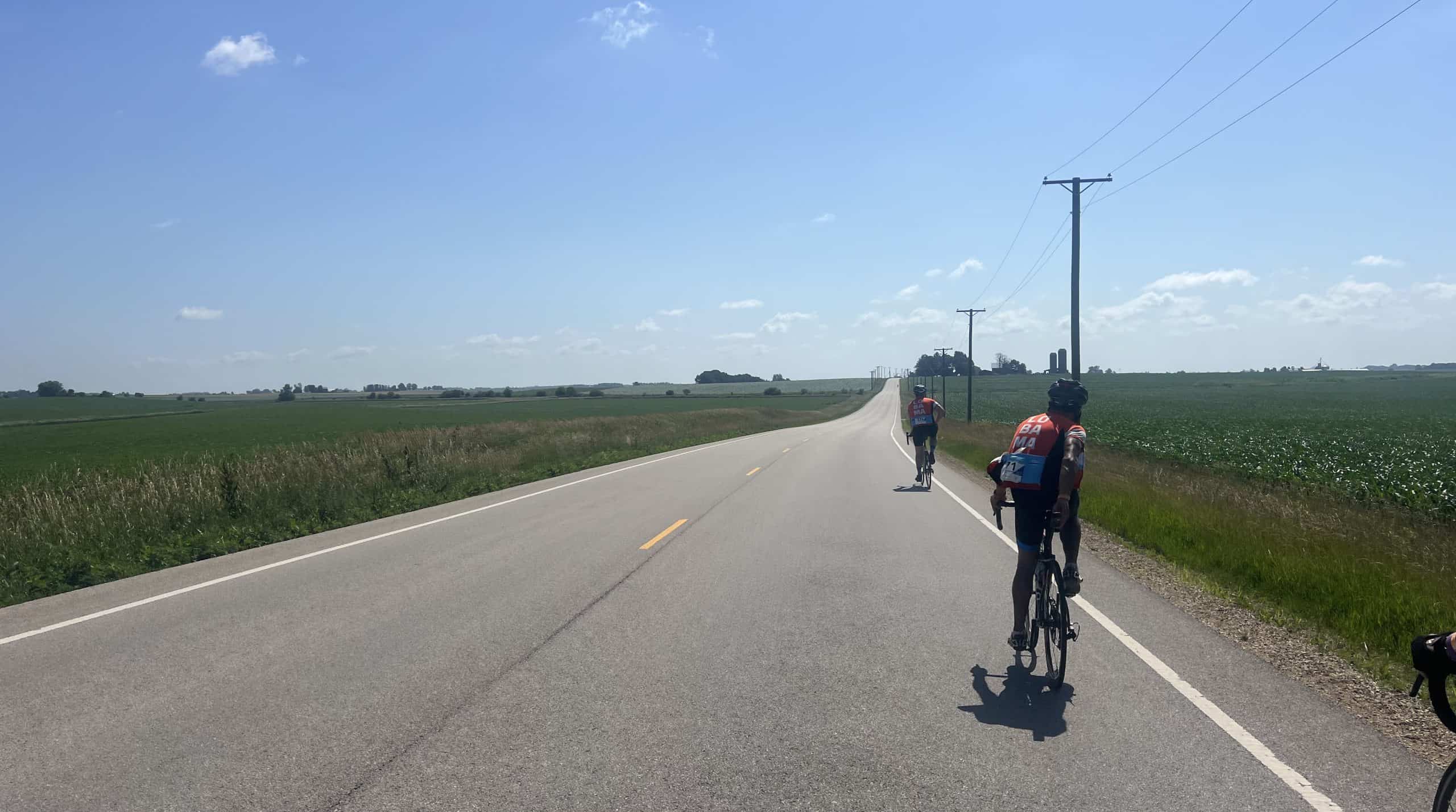 Charity bike ride on the open roads: A hot, windy Bike MS Tour de Farms ...