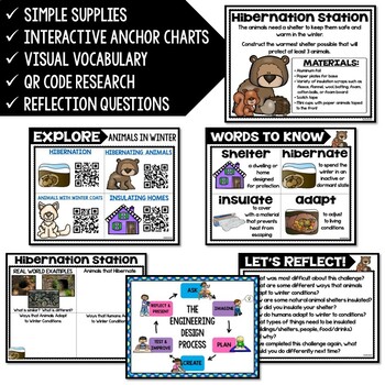 Hibernation Station STEM Challenge (Winter STEM Activity) - Animals in ...