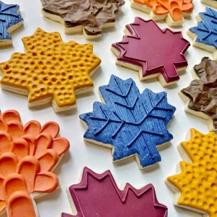 Easy Fall Leaf Cookies