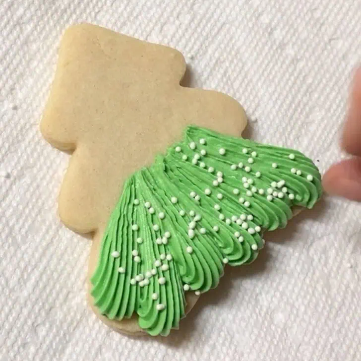 Simple Christmas Tree Cut Out Cookies