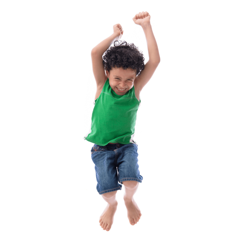 child jumping