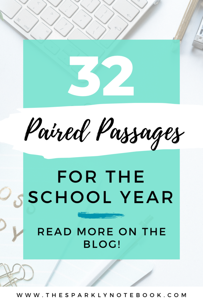 32 Paired Passages to Use in Middle School ELA - The Sparkly Notebook