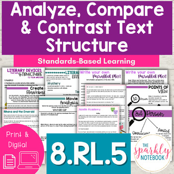 How to teach RL.5 in Middle School - The Sparkly Notebook