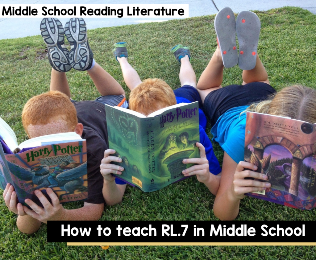 How to teach RL.7 in Middle School - The Sparkly Notebook