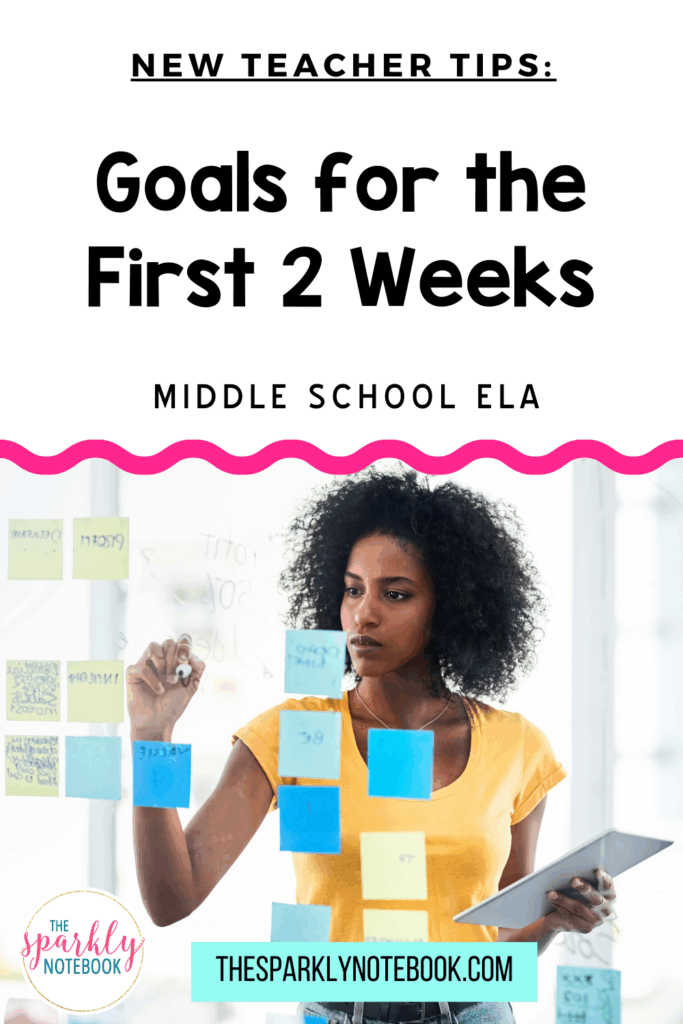 New Teacher Series: Goals for the First Two Weeks of Middle School ELA ...