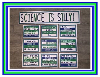 Science Jokes Bulletin Board - Classroom Posters - Think Tank Teacher