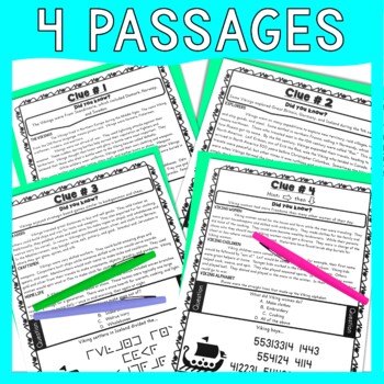 Vikings ESCAPE ROOM - Reading and Puzzles - Think Tank Teacher