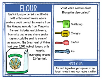 Great Wall of China Activity - Scavenger Hunt Challenge - Ancient China