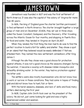 Jamestown Text Marking Detective Mystery - Reading Passages - Think ...