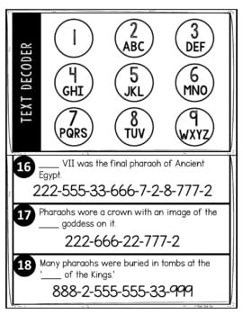 Egyptian Pharaohs Puzzle Stations Breakout - Ancient Egypt - Think Tank ...