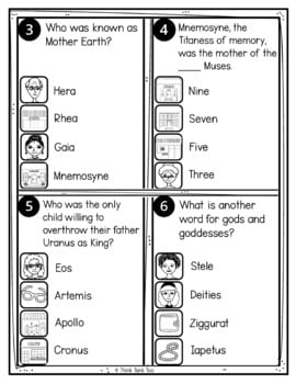 Titan Gods of Greek Mythology Text Marking Detective Mystery - Reading ...
