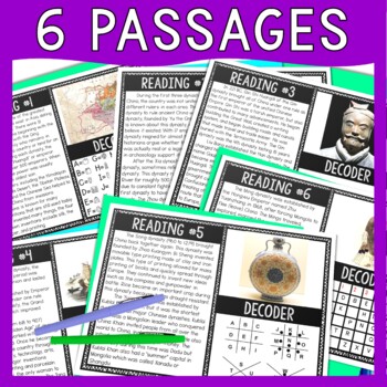 Chinese Dynasties and Emperors Reading and Puzzle Escape Room - Ancient ...