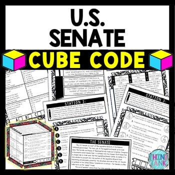 Senate Cube Stations - Reading Comprehension Activity - Branches of ...