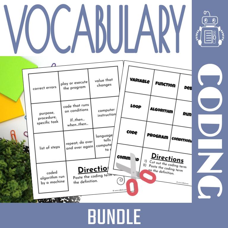 Coding Vocabulary BUNDLE : vr2ltch