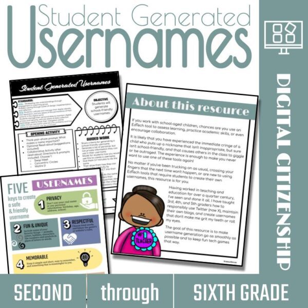 Student Usernames: Digital Citizenship Lesson : vr2ltch