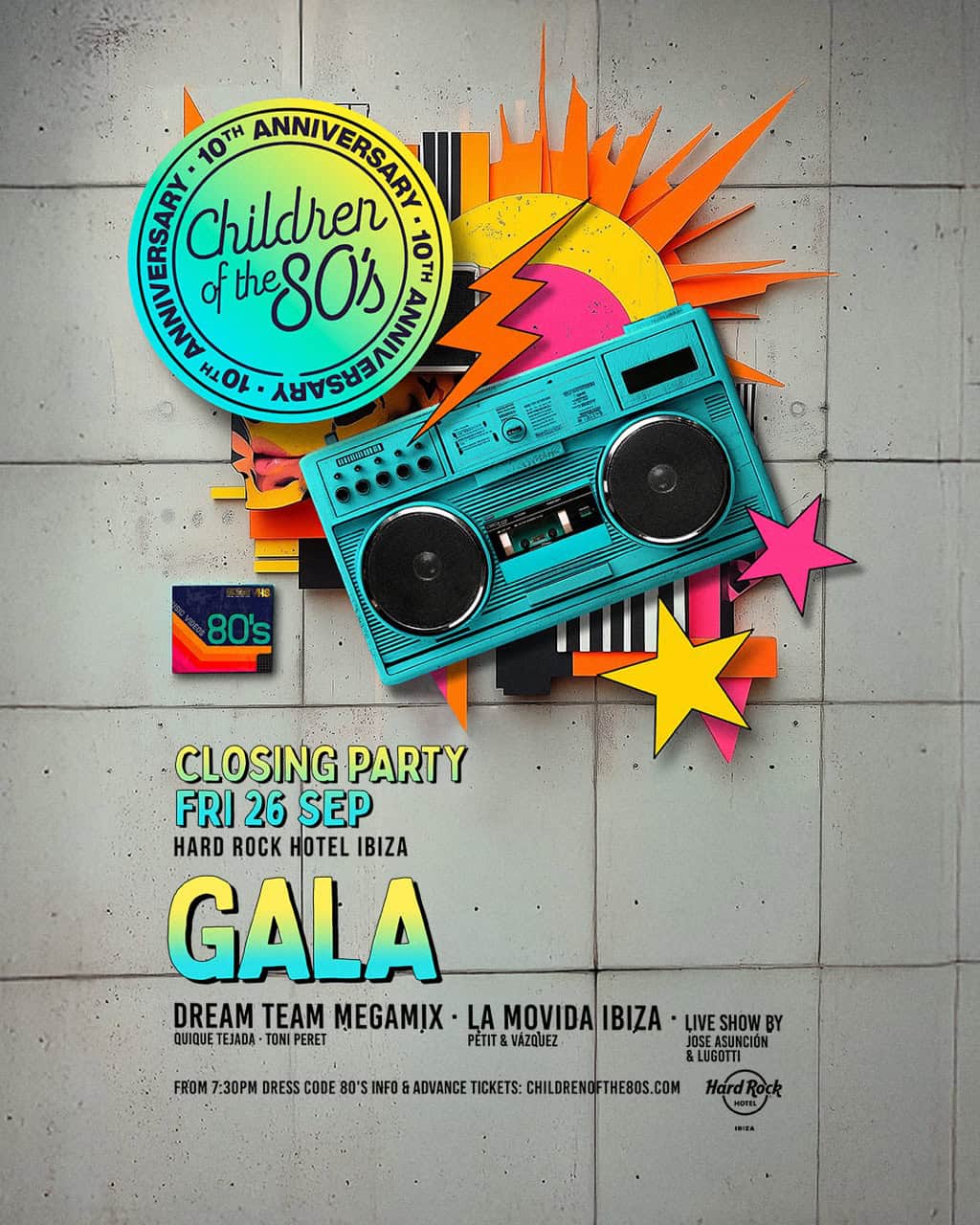 Closing Children of the 80’s - Hard Rock Hotel Ibiza 2025