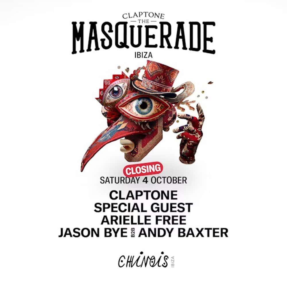 Closing Party Masquerade Claptone Chinois - Fiestas Ibiza
