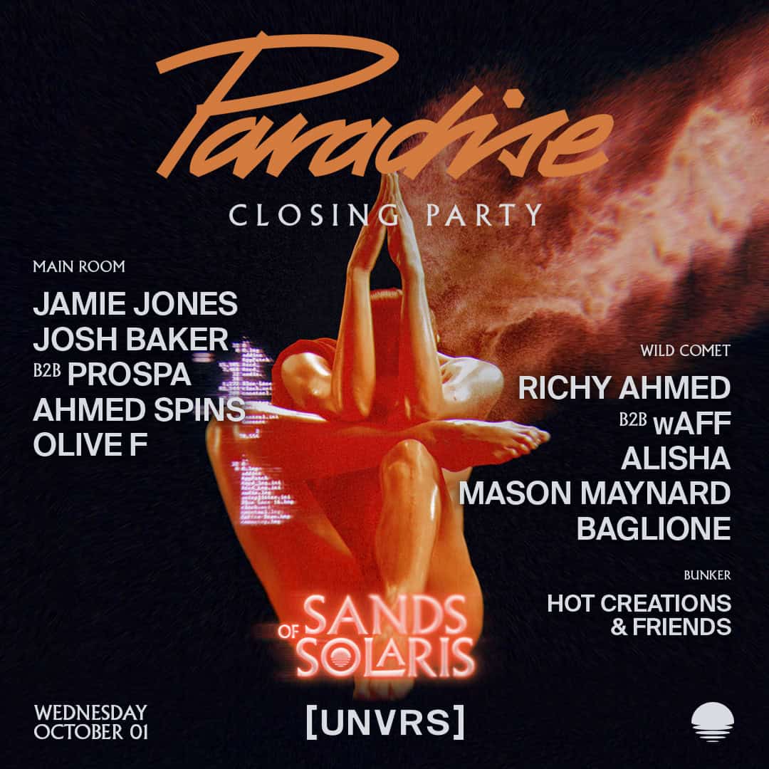 Chiusura Paradiso Jamie Jones - [UNVRS] - Feste a Ibiza 2025