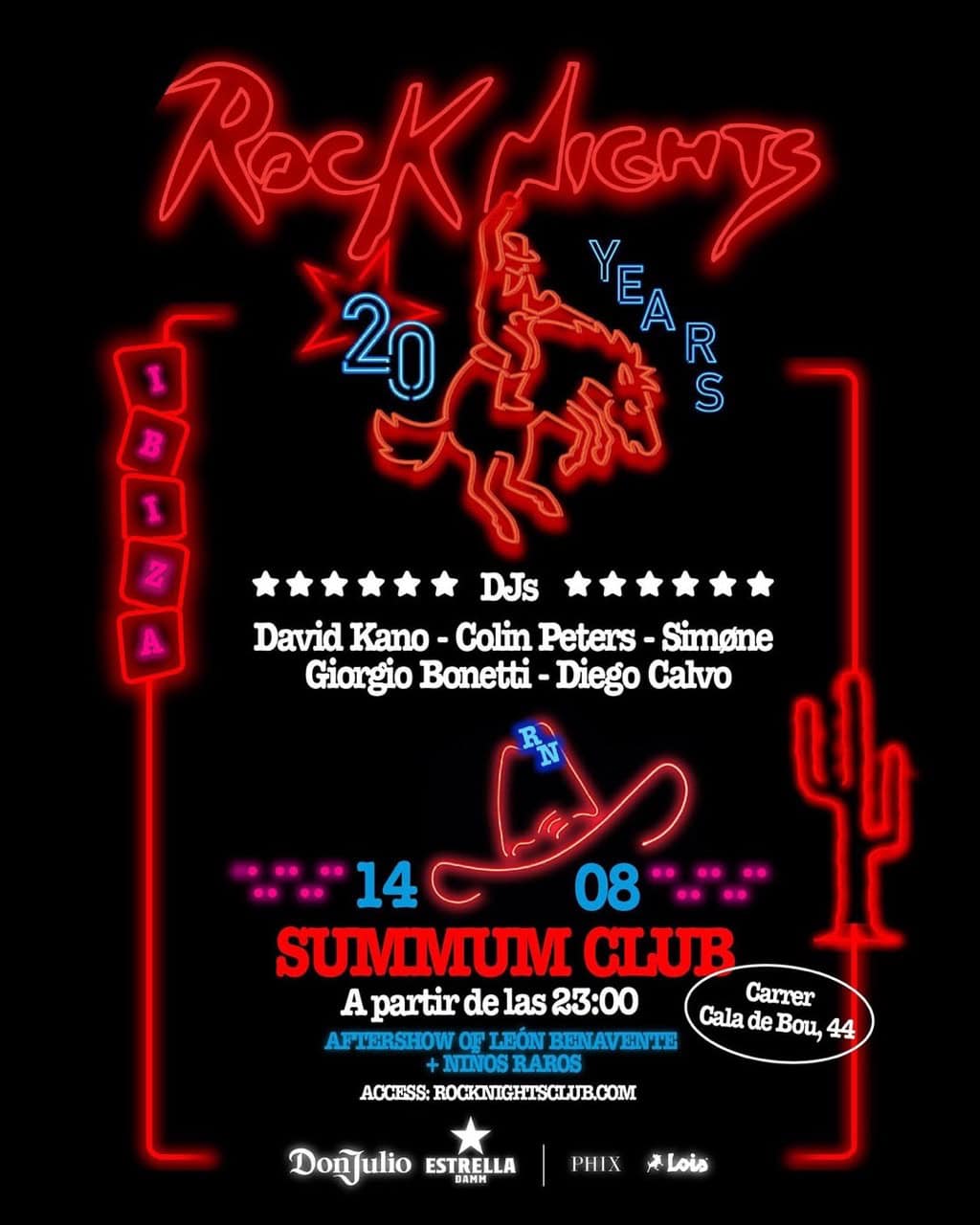 Rock Nights Party im Summun Club - Ibiza-Partys 2025